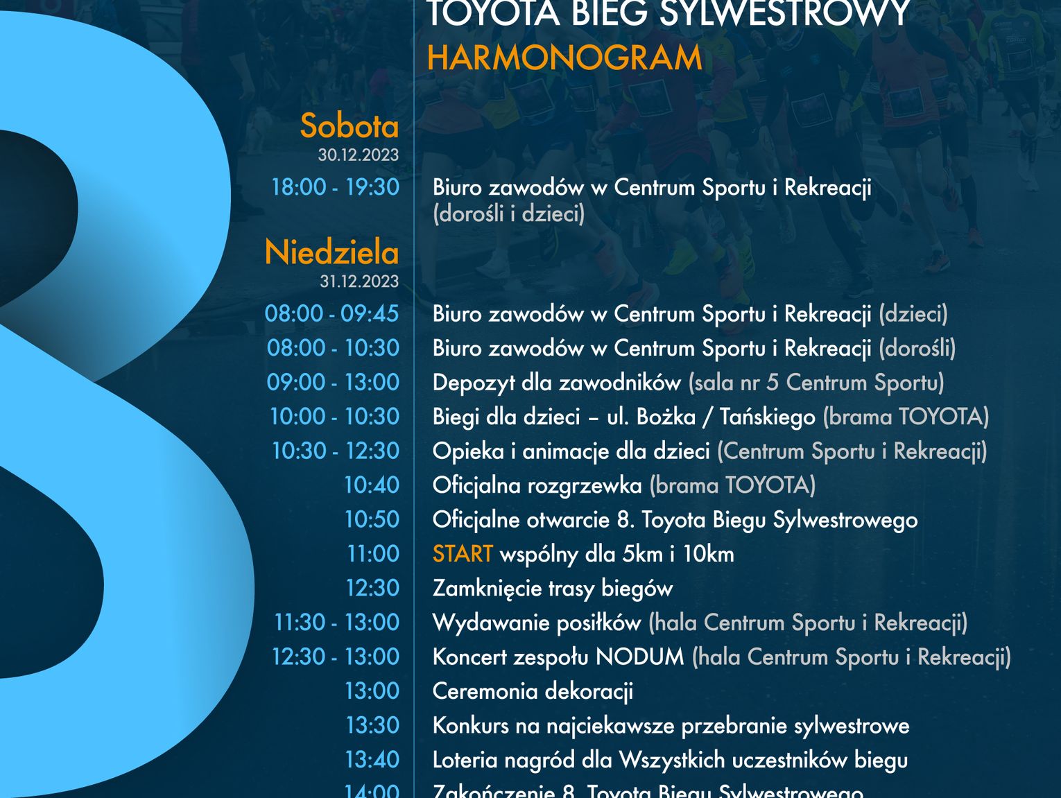 Informacje Organizacyjne Przed Biegiem Sylwestrowym